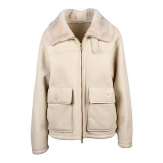 Eleventy Wildlederjacke - - Jackets - Damen - Beige - M