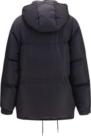 Prada Womens Black Goose Down Parka Clothing