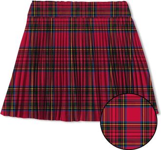 Saint Barth Femme, Jupes, Rouge, Taille: 36 FR Tabatha Pleated Mini Skirt