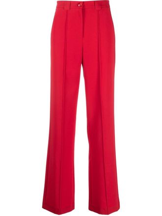 Patrizia Pepe pantalon de tailleur &agrave; coupe droite - Rouge
