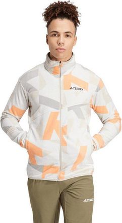 adidas Performance Fleecejacke Terrex Multi Printed grau/bunt Herren
