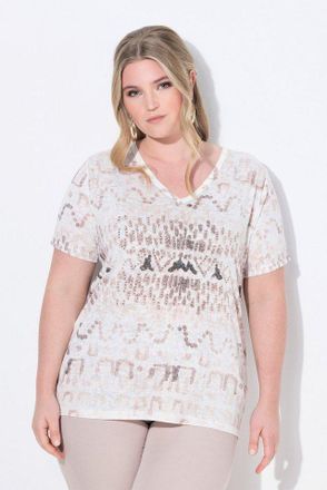 Miamoda T-Shirt T-Shirt Komfort Fit Glitzersteinchen