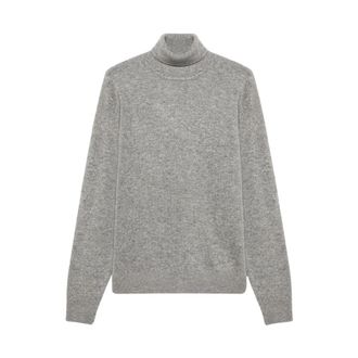 Brooks Brothers Hellgrauer Woll-Kaschmir-Mix Rollkragenpullover - - Knitwear - Herren - Grau - L