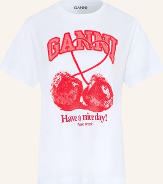 Ganni T-Shirt weiss