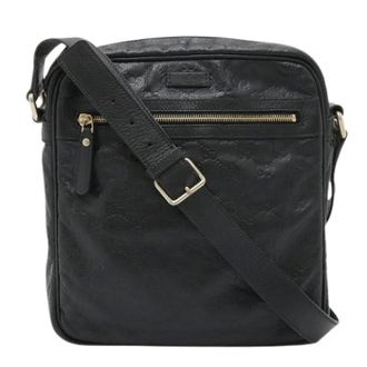 Gucci Sac bandouli&egrave;re en cuir Guccissima Pre-owned - Homme - Pre-owned - Noir - Taille: ONE Size