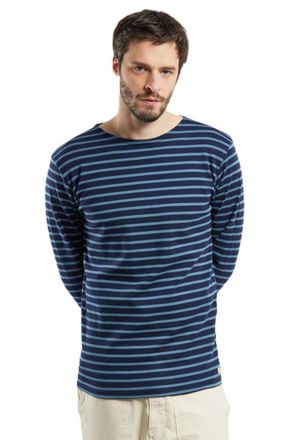 Armor Lux Herren Marinière en Coton Épais Héritage Pullover, Marineblau/Winterblau, X-Large