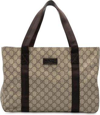 Gucci Shopper - GG Supreme Tote - Gr. unisize - in Braun - f&uuml;r Damen