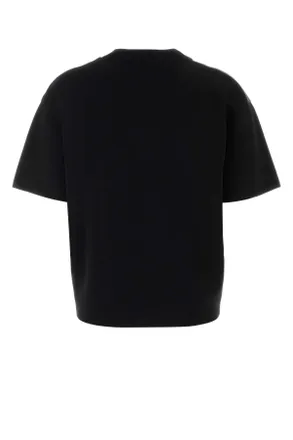 MM Studio Womens Black Viscose Blend Segale T-Shirt Nero Maglie Sweater