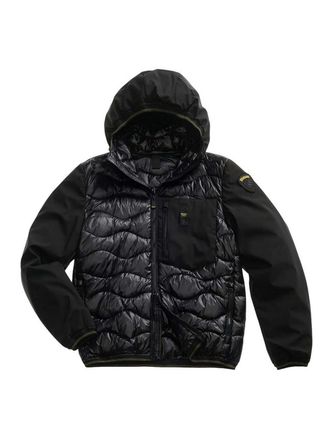 Blauer Manteau Au Genou - Noir