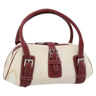 Loewe Sac &agrave; main en toile Pre-owned - Femme - Pre-owned - Beige - Taille: ONE Size