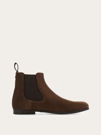 Ferragamo Herren Chelsea-Boot Braun Gr&ouml;&szlig;e 40.5