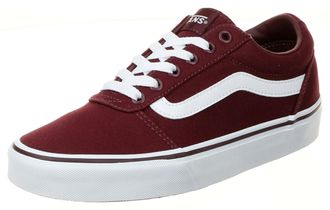 Vans Ward Canvas, Damen Low-Top-Trainer, Rot ((Canvas) Burgundy Olq), 34.5 EU