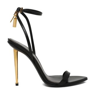 Tom Ford Gl&auml;nzende Leder-Pumps mit Stilettoabsatz und Schlangenmuster - - Shoes - Damen - Schwarzk - 40 EU