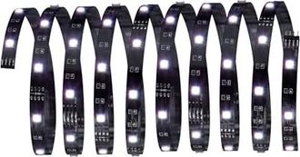Paulmann 70252 LED Stripe YourLED ECO 3 m RGB Multicolor LED Strip unbeschichtet Lichtband Schwarz Lichtstreifen bunt 14,5W 330 Lumen 90 LED
