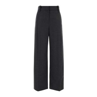 Brunello Cucinelli Femme, Pantalons, Gris, Taille: 40 FR Pantalon large