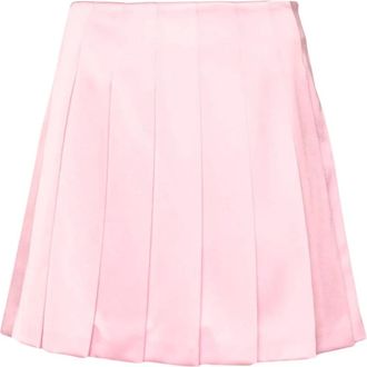 Self Portrait Femme, Jupes, Rose, Taille: 36 FR Mini-jupe en satin