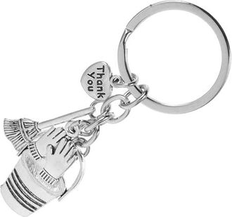 BESPORTBLE Porte-cl&eacute;s M&eacute;nage avec Seau Balai et Accessoire pour Mains Merci pour Personnel de Nettoyage et Conciergerie Cadeau Femme M&eacute;nage Appr&eacute;ci&eacute;