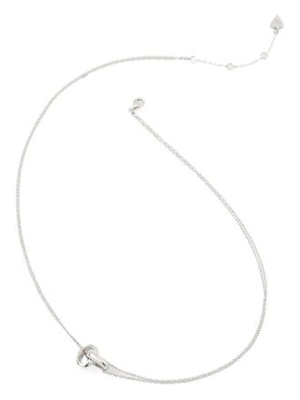 Guess Co collier &agrave; pendentif noeud - Argent