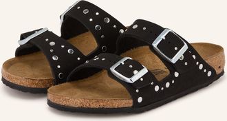 Birkenstock Pantoletten Arizona Rivet Border Mit Nieten schwarz