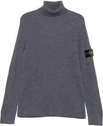 Stone Island Rundhalspullover - Grau