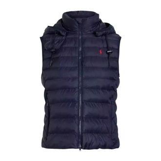 Ralph Lauren Femme, Vestes, Bleu, Taille: 36 FR Gilet matelass&eacute; bleu marine