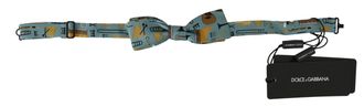 Dolce & Gabbana Mens Mint Green Jazz Club Adjustable Neck Papillon Bow Tie Silk