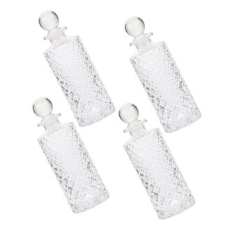 Garneck 4st&uuml;cke Leere Glasflaschen Transparente Beh&auml;lter F&uuml;r &Auml;therische &Ouml;le Elegante Aromatherapie-Flaschen Als Duftspenderflasche