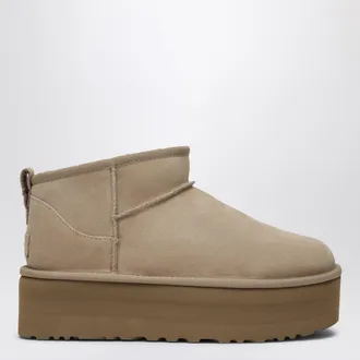 UGG Classic Ultra Mini boots with sand-coloured platform