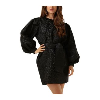 Notre-V Wickelkleid - - Dresses - Damen - Schwarzk - L