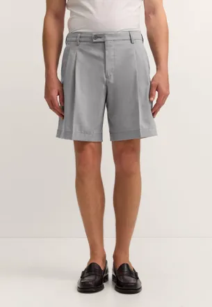 Bugatti Herren Shorts aus Woll-Baumwoll-Mix mit Struktur