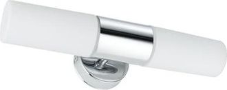 Paulmann 70350 WallCeiling Lenia IP44 max.2x20W E14 Chrom/Opak 230V Metall/Glas Spiegelleuchte Spiegellampe Wandleuchte 703.50