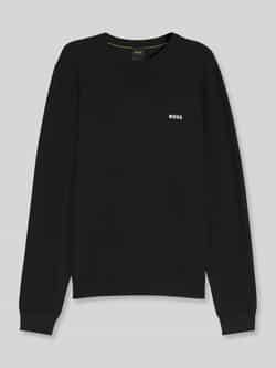 HUGO BOSS Pullover mit Logo-Schriftzug KN_Momentum-X CN