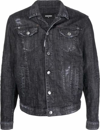 Dsquared2 Klassische Jeansjacke - - Jackets - Herren - Schwarzk - 2XL