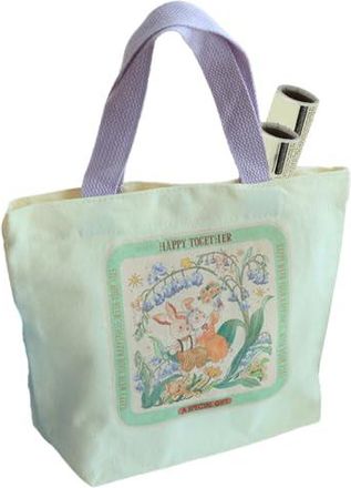 Generico Sac fourre-tout - Sac fourre-tout en toile de 10,63x8,66 pouces | Sacs l&eacute;gers et r&eacute;utilisables en coton naturel, id&eacute;al pour limpression dachats: pour 