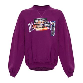 Balenciaga Herren, Sweatshirts & Hoodies, Lila, SGr&ouml;&szlig;e