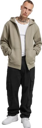 Urban Classics Cozy Kapuzenpullover Durchgehender Rei&szlig;verschluss f&uuml;r Herren (Blassgr&uuml;n)