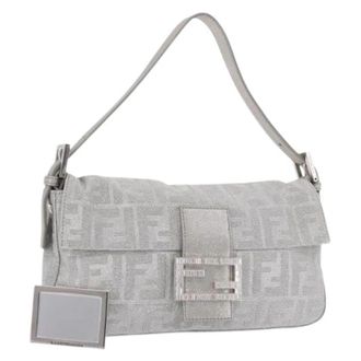 Fendi Pre-owned Zucca Canvas Shoulder Bag - - Pre-owned - Damen - Grau - ONE SIZE