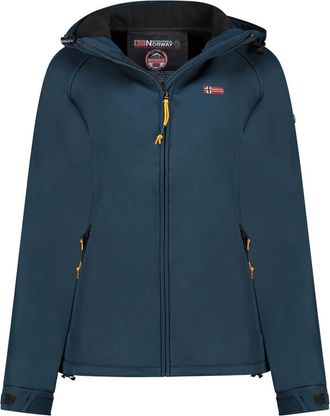 Geographical Norway Tamilalorama Lady - Softshelljacke mit Kapuze f&uuml;r Damen, wasserdicht, Outdoor - Jacke, winddicht, robust - Aktivit&auml;ten im Freien, Wandern, Skifahren, 