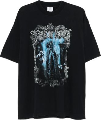 VETEMENTS T-Shirt mit grafischem Print - Schwarz