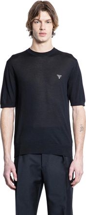 Prada MAN BLACK KNITWEAR