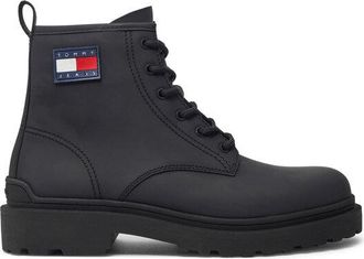 Tommy Jeans Schnürstiefeletten EM0EM01447 Schwarz