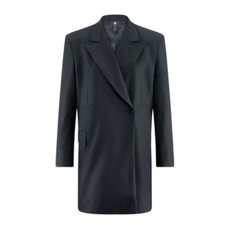 Riani Femme, Manteaux, Noir, Taille: 38 FR Manteau Court Croisé