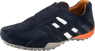 Geox Homme Uomo Snake L Sneakers, Navy, 43 EU