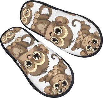 Generic Classiques Pantoufles &agrave; Hiver impression de fond Chausson Maison Antid&eacute;rapant Chaussons Femme pour Adulte Int&eacute;rieur Hiver L