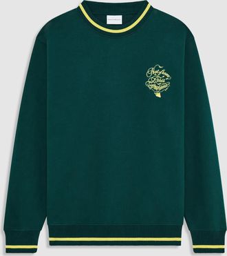 Drôle de Monsieur Sweatshirt Slogan Vignes Dark Green