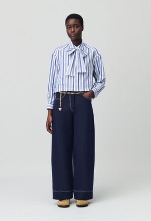 Claudie Pierlot Chemise rayures col noeud