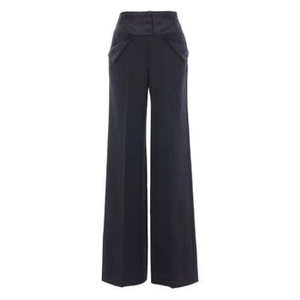Ermanno Scervino Femme, Pantalons, Noir, Taille: 38 FR Wide Pantalons