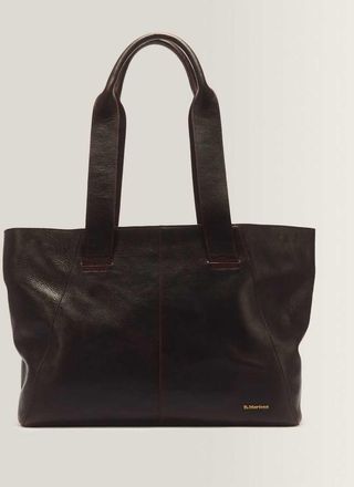 Dr. Martens Maxi Overdrive Leder Tote Bag in Braun