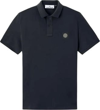 Stone Island Homme, Tops, Bleu, Taille: L Polo Piqu&eacute;