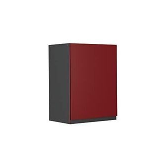 Vicco elément Haut de Cuisine R-Line, Rouge/Anthracite, 45 cm J-Shape